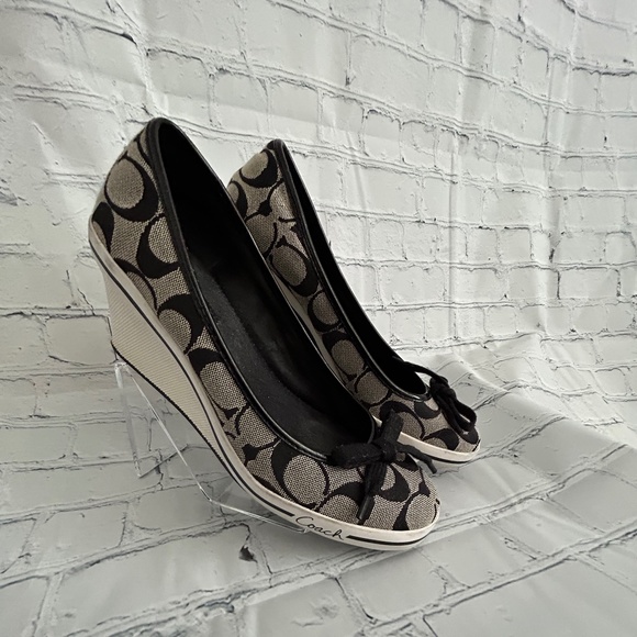 Coach | Shoes | Coach Womens Signature Wedges | Poshmark